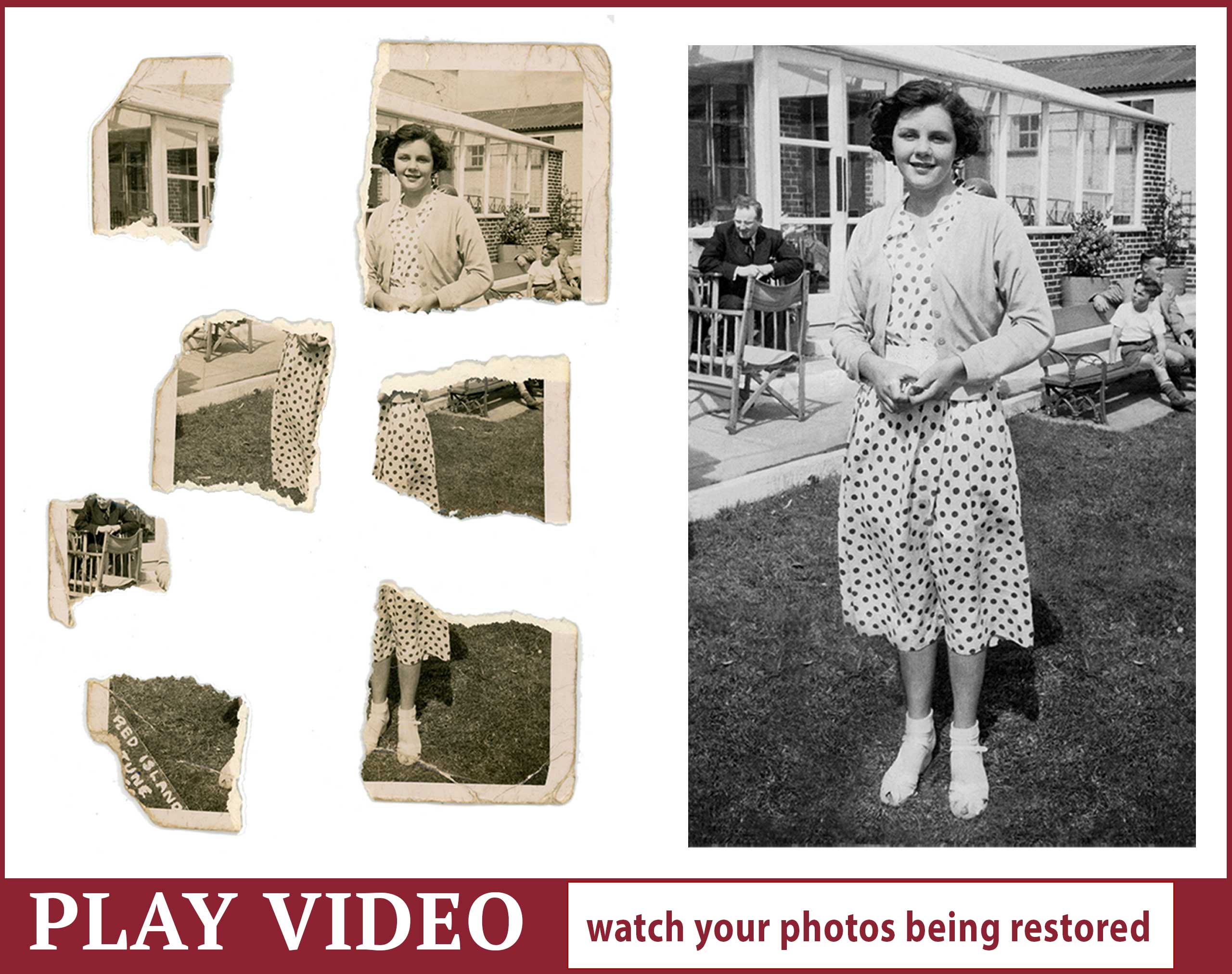 Photo Restoration - Photo Repair Dublin Monkstown - The Pictorium